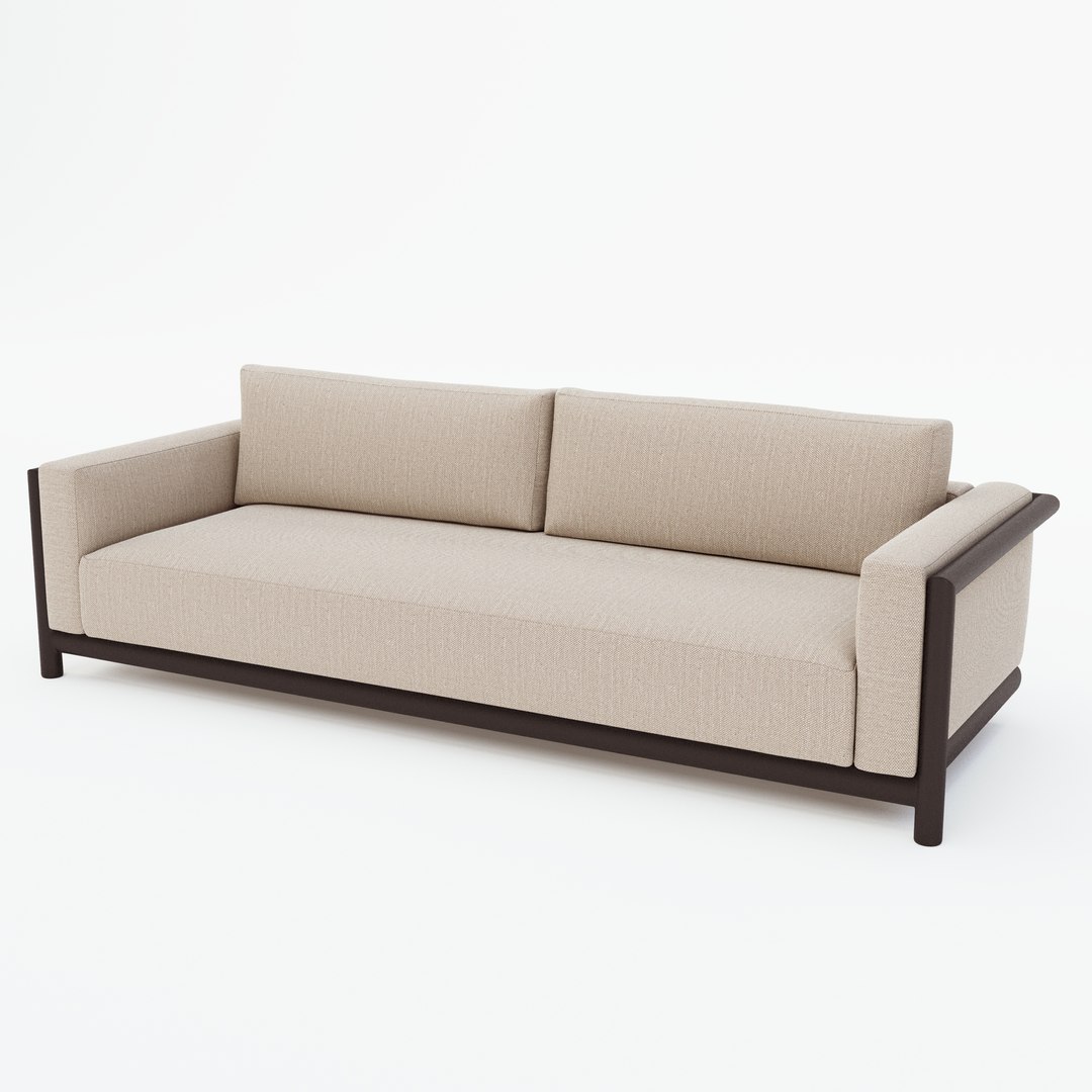 3D Cubist Minimalist Metal Tube Sofa - TurboSquid 2166140