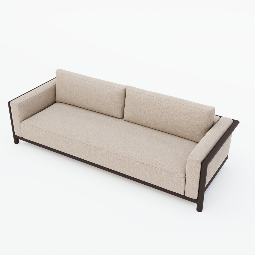 3D Cubist Minimalist Metal Tube Sofa - TurboSquid 2166140