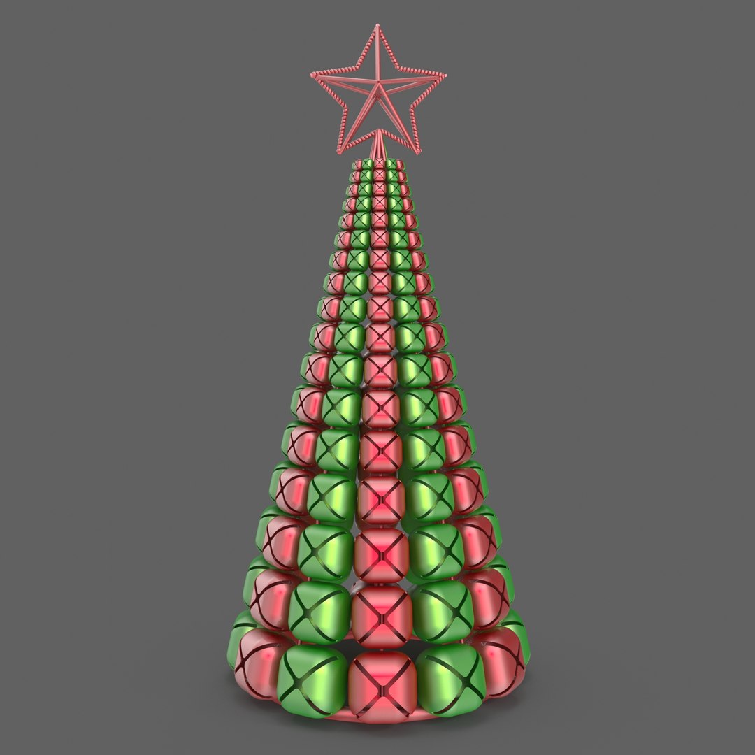 Jingle Bells Christmas Tree 3d Model