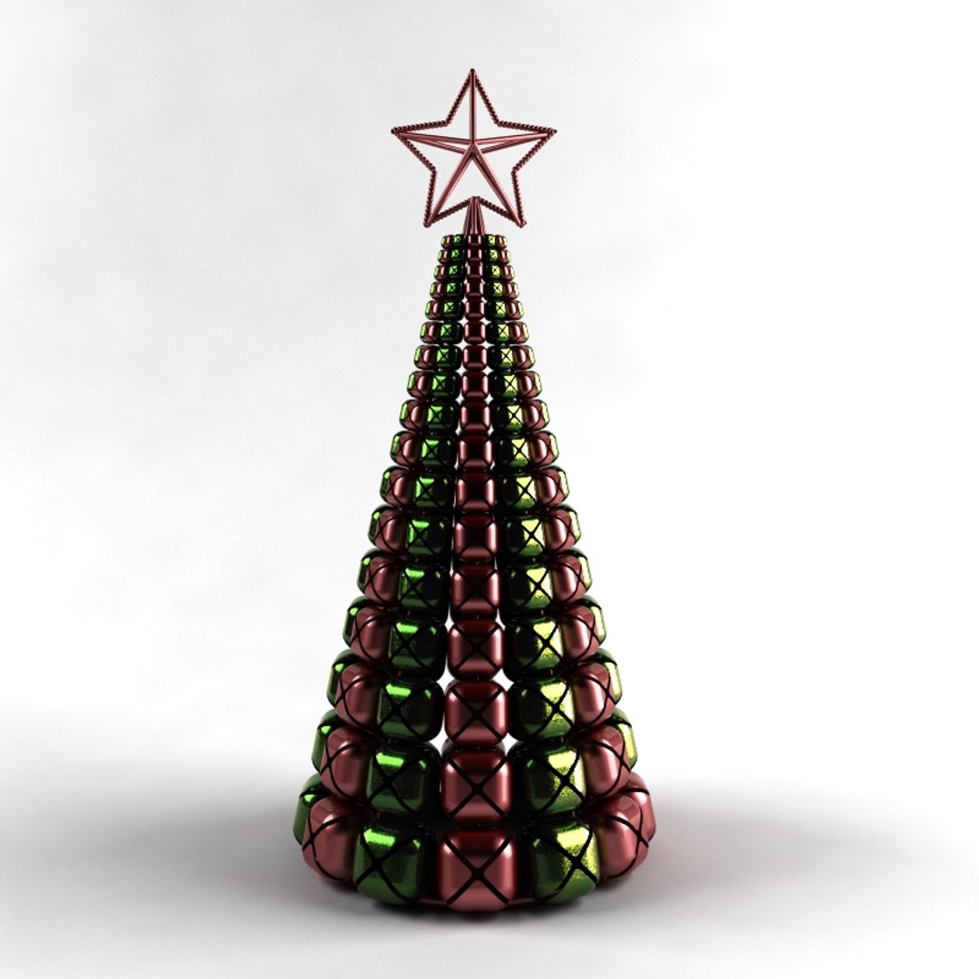 Jingle Bells Christmas Tree 3d Model