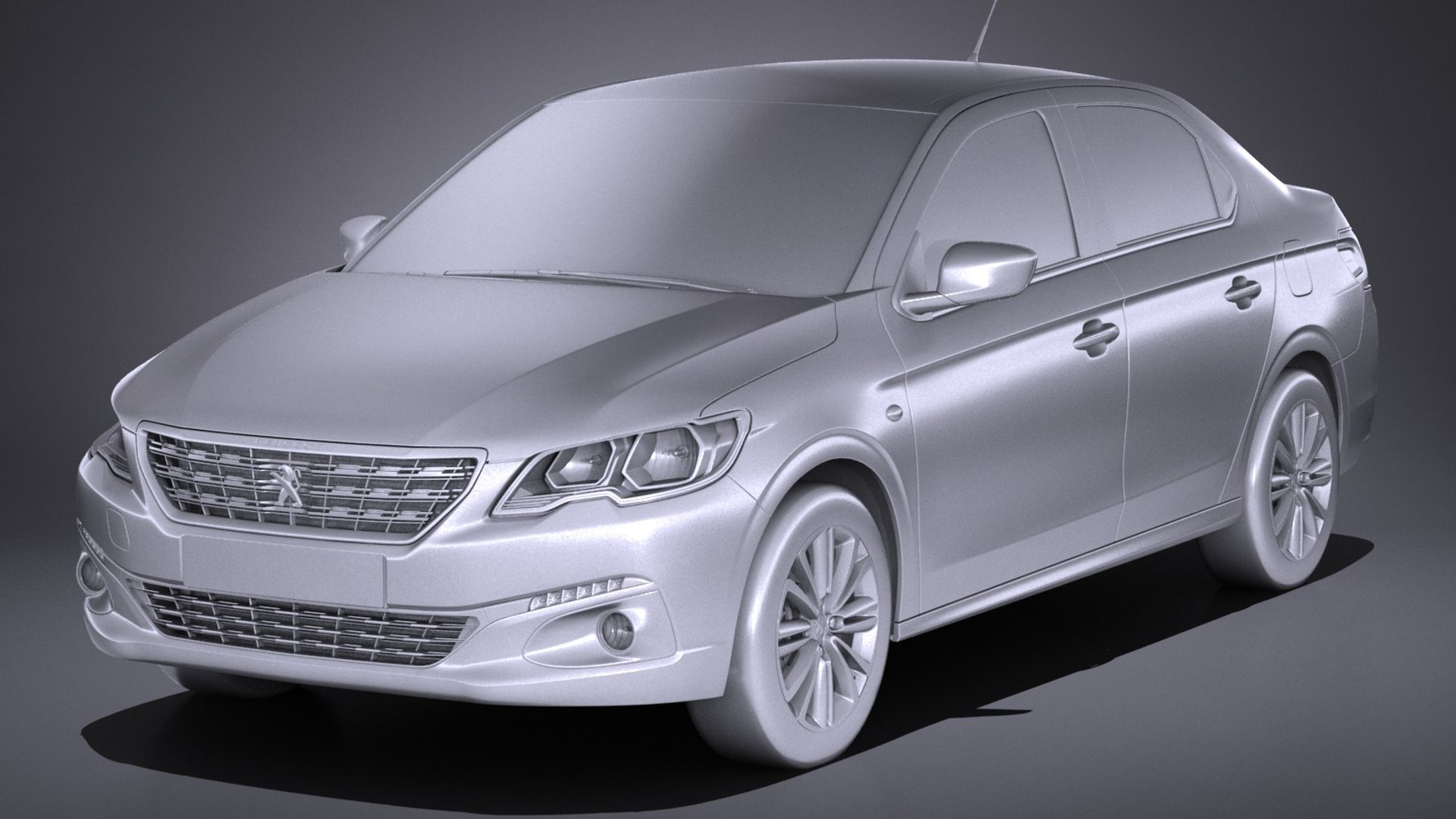 3d peugeot 301 2017