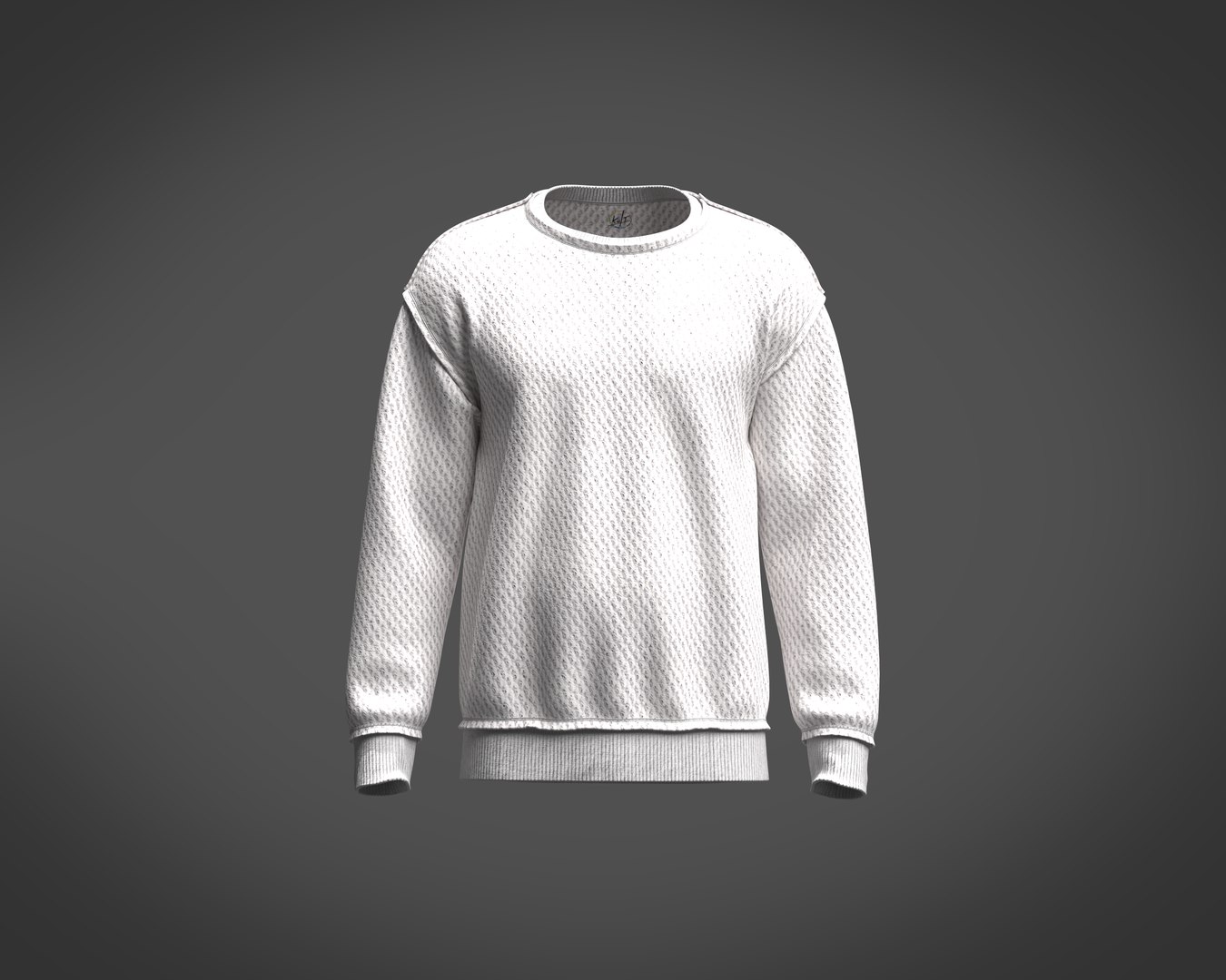 3D Model Mens Sweatshirt Textures Fabric With Edge - TurboSquid 2293422
