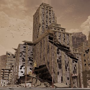 Destroyed Building Blender Models for Download | TurboSquid