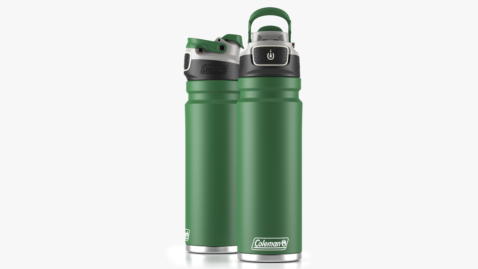 Coleman Autoseal Water Bottle Green 3D - TurboSquid 1758377