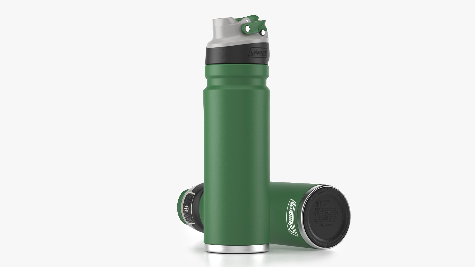 Coleman Autoseal Water Bottle Green 3D - TurboSquid 1758377