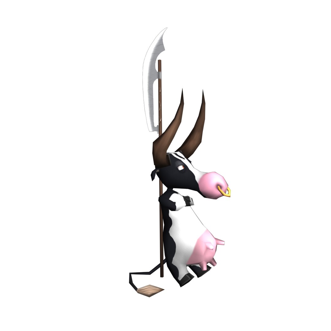 3d max hell bovine cow