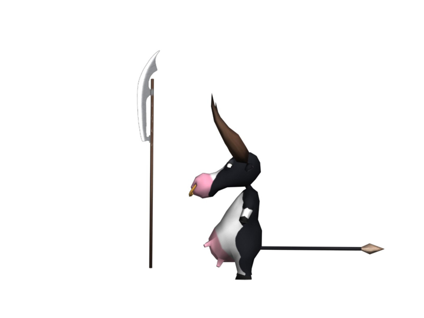 3d max hell bovine cow