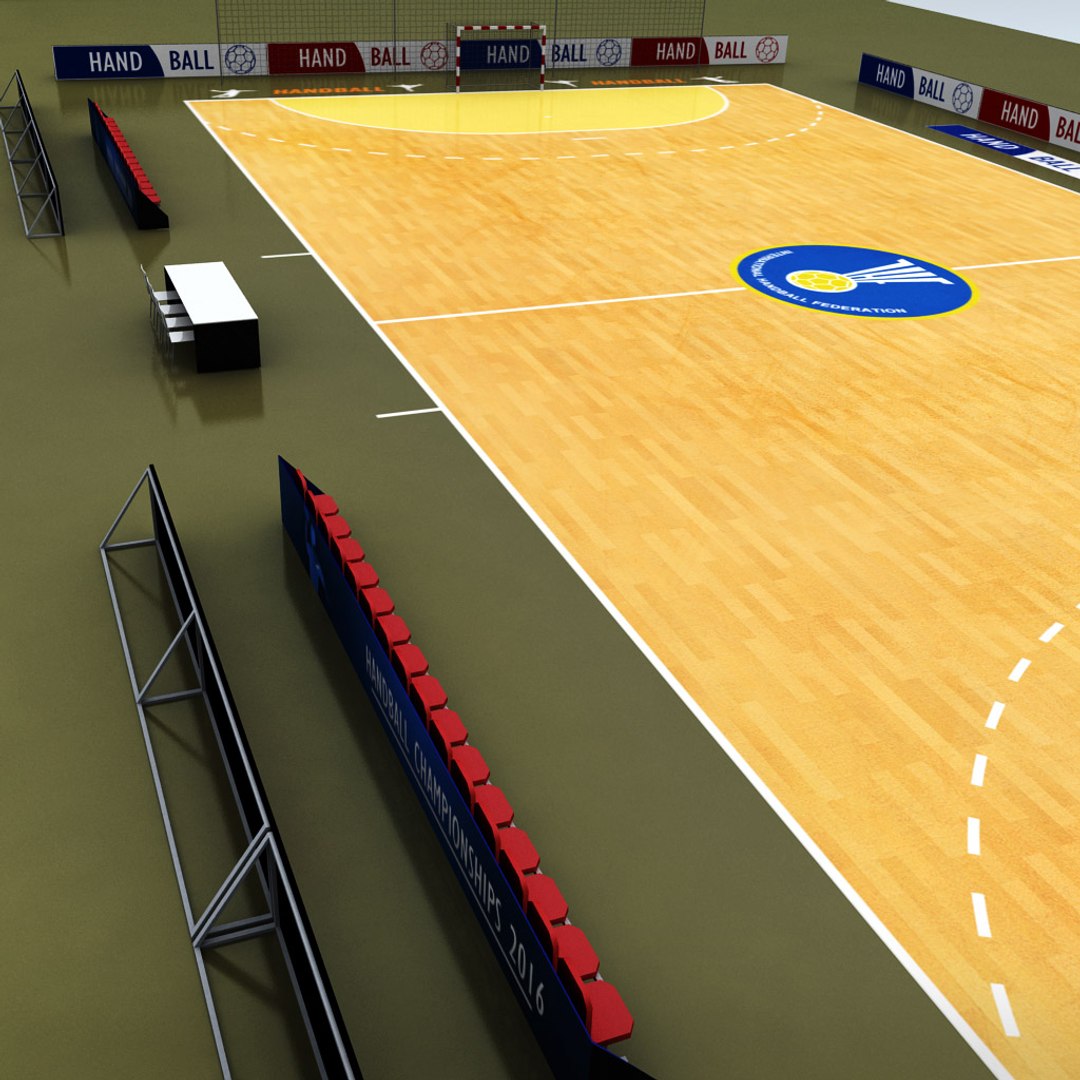 Handball Court 3d Max