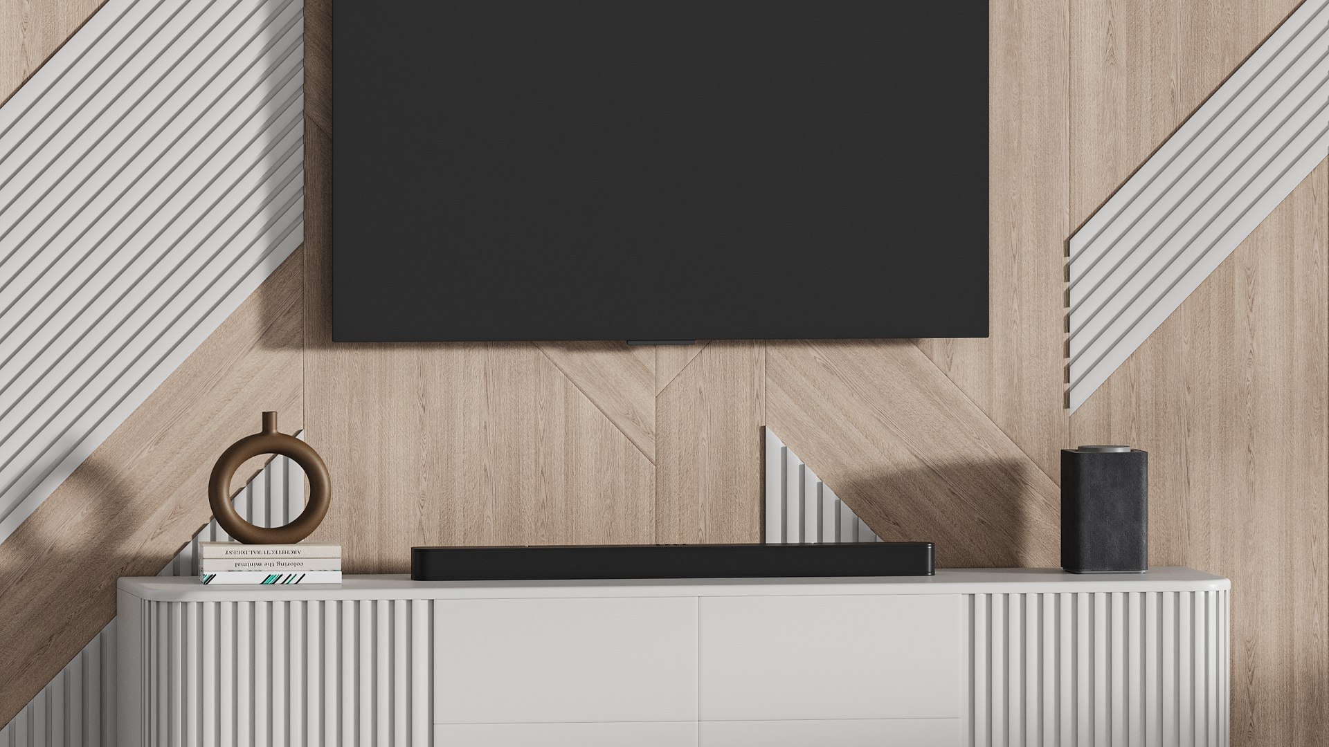 3D Model Modern TV Wall 034 - TurboSquid 2379217