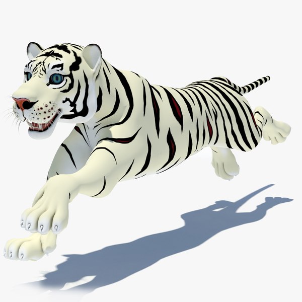 3d cartoon tiger