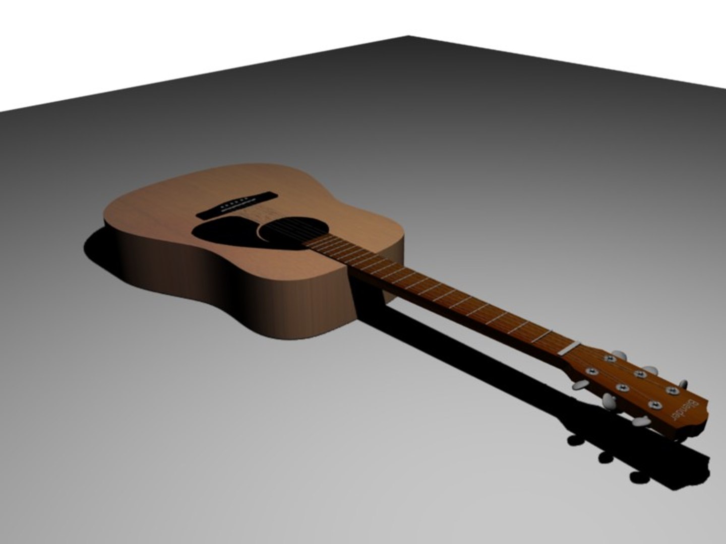 3d Acoustic Guitar Model