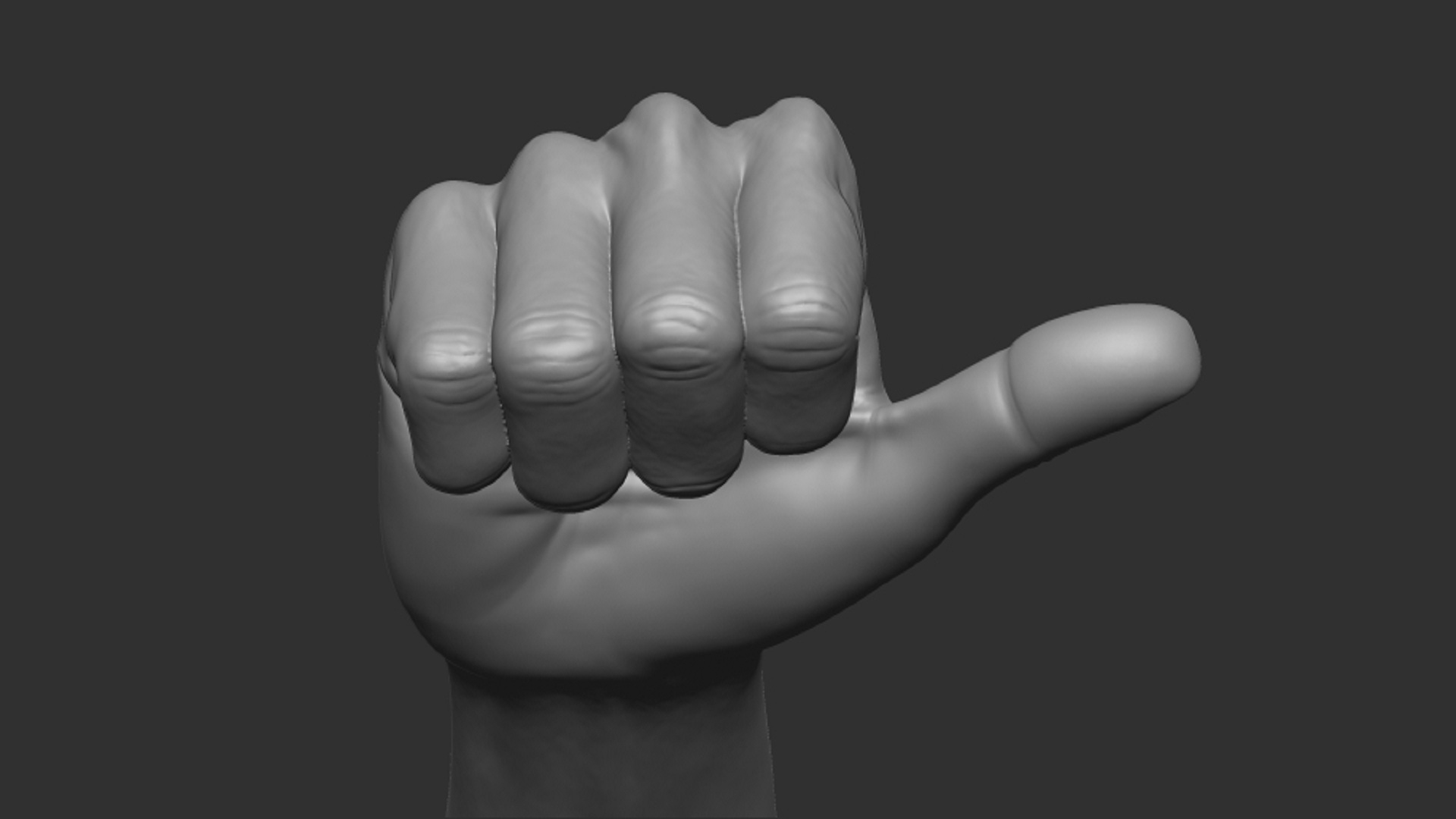 3D thumbs up - TurboSquid 1729141
