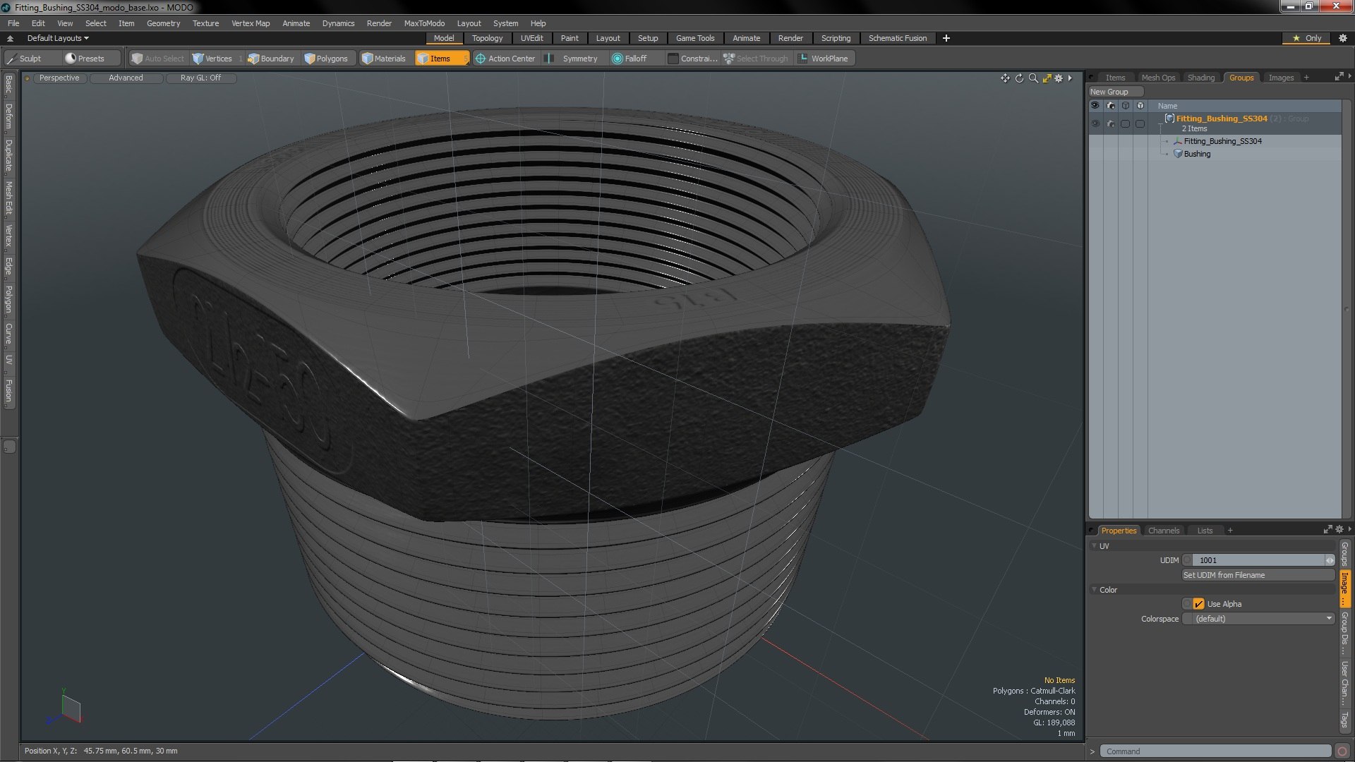 Fitting Bushing SS304 3D model - TurboSquid 1929649