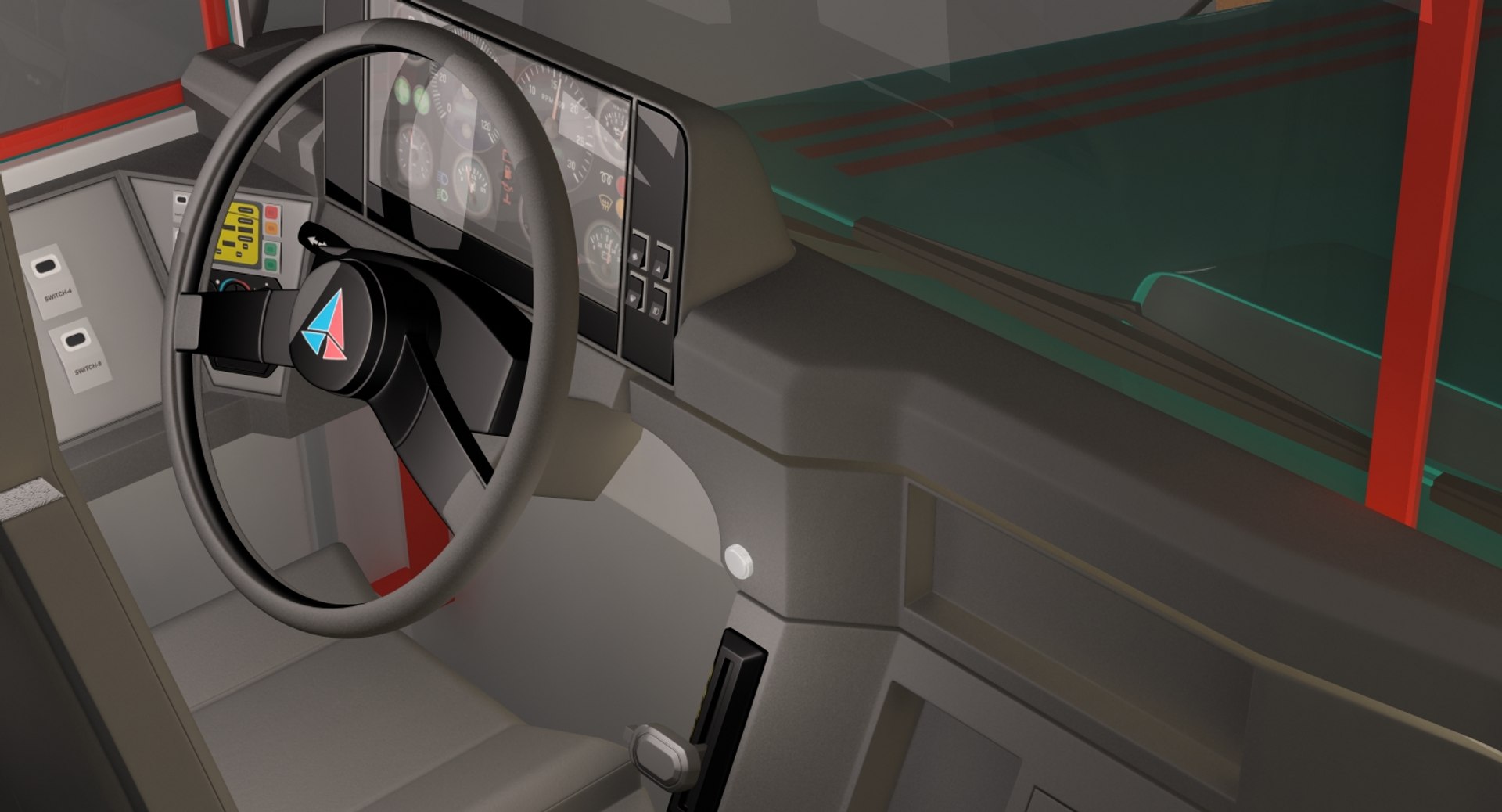 3D chicken bus model - TurboSquid 1380113