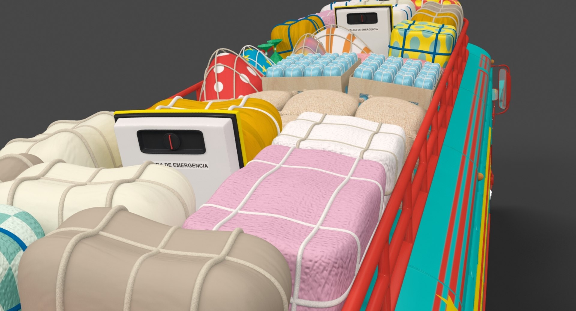 3D Chicken Bus Model - TurboSquid 1380113