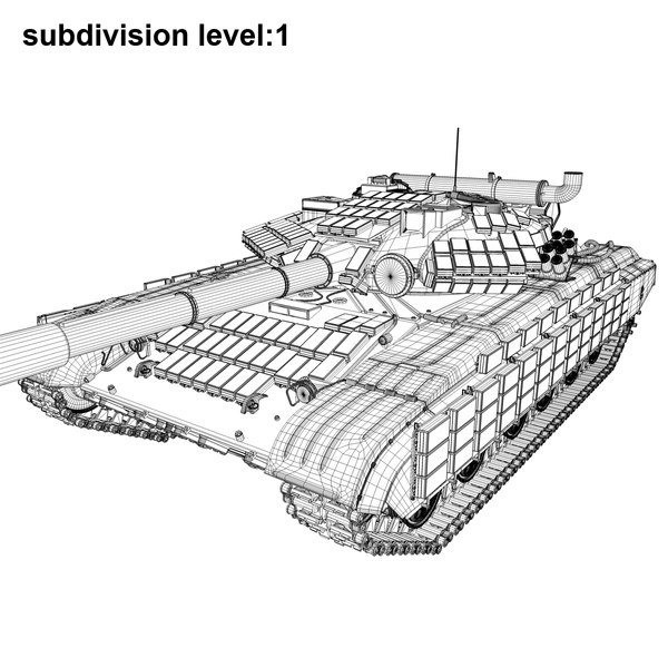 tank armor t-64 3d model