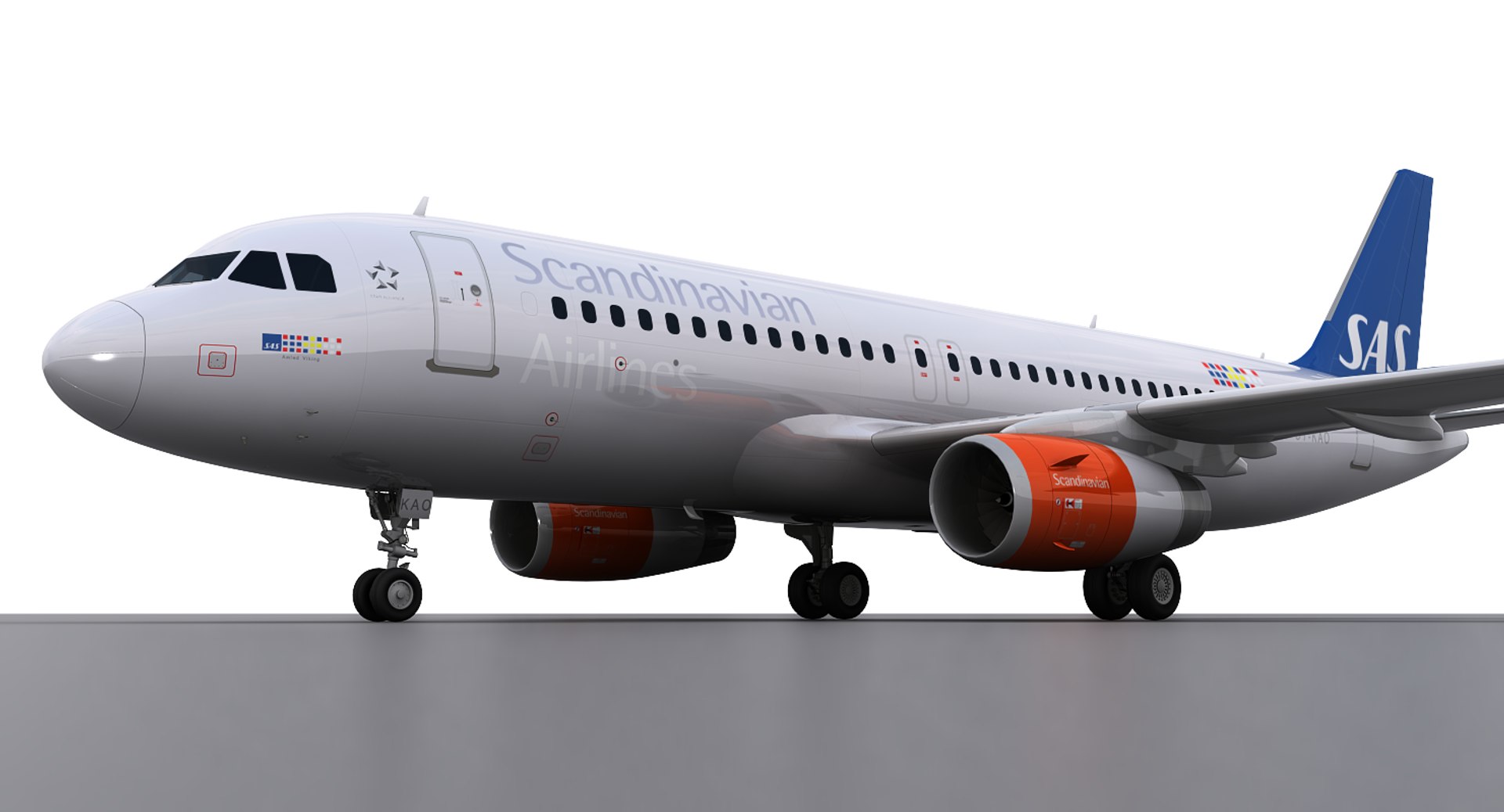 A320 Sas 3d Model