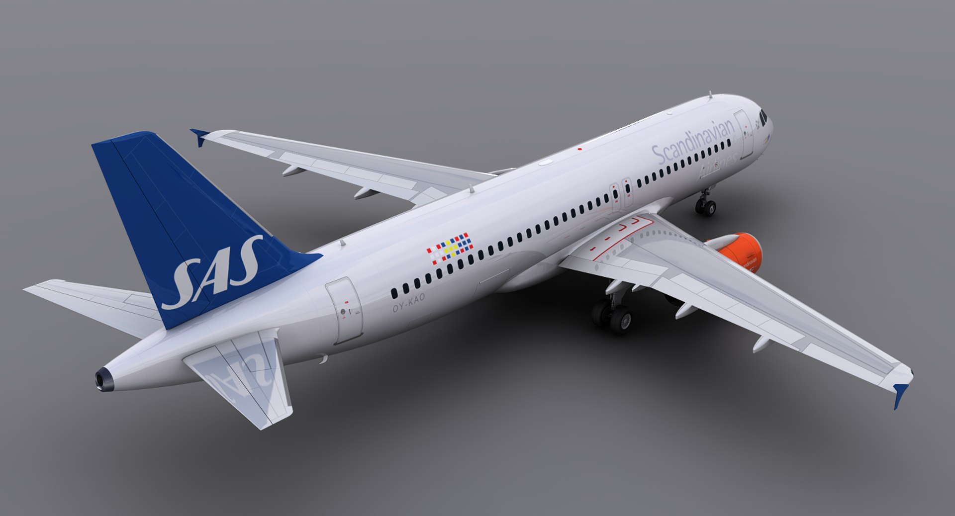 A320 Sas 3d Model