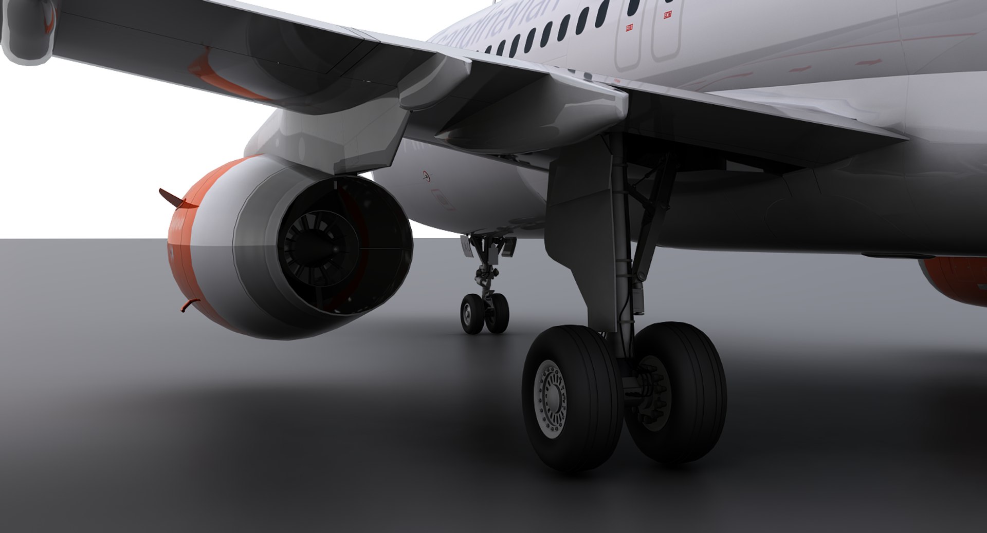 A320 Sas 3d Model