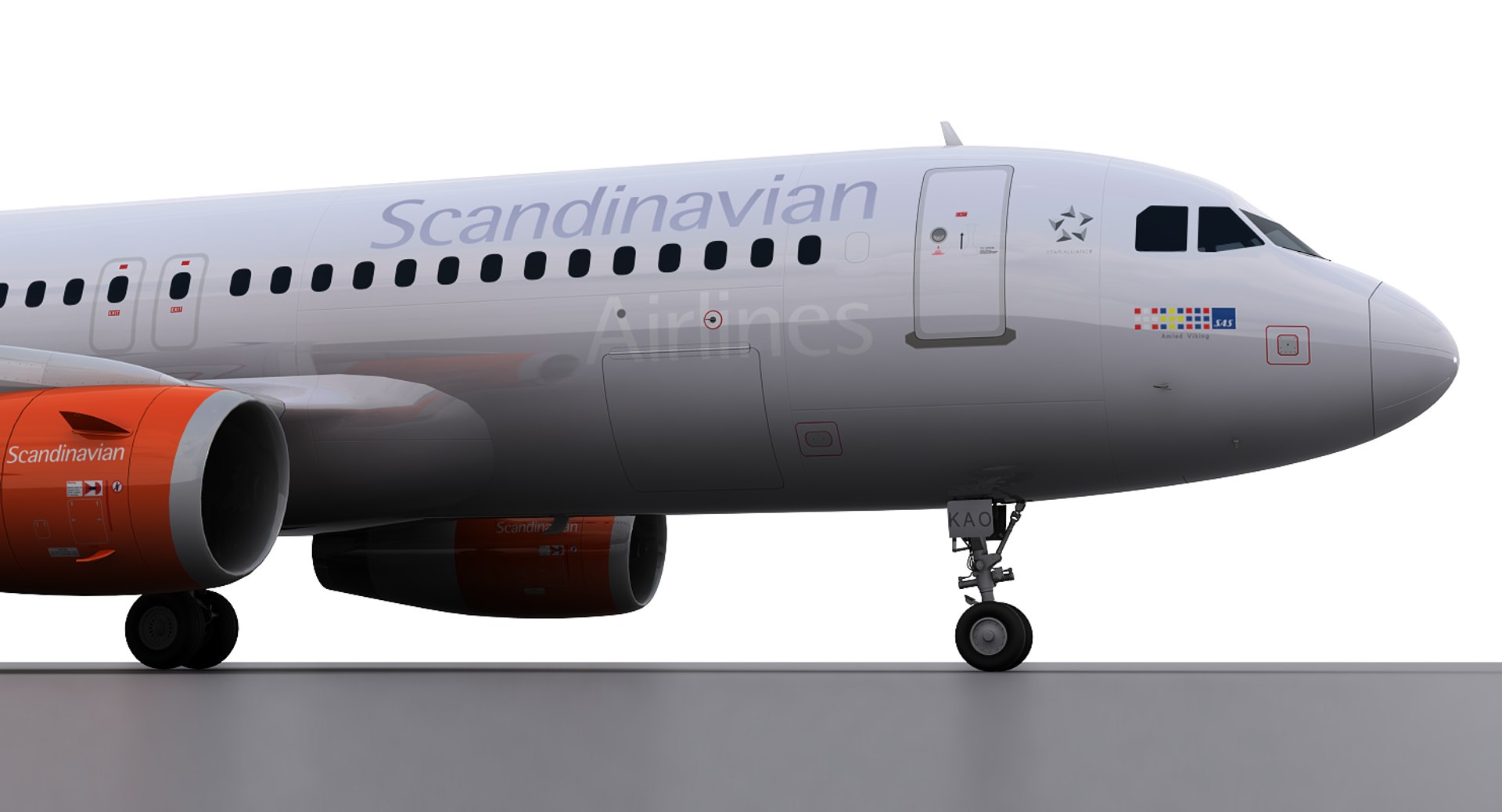 A320 Sas 3d Model
