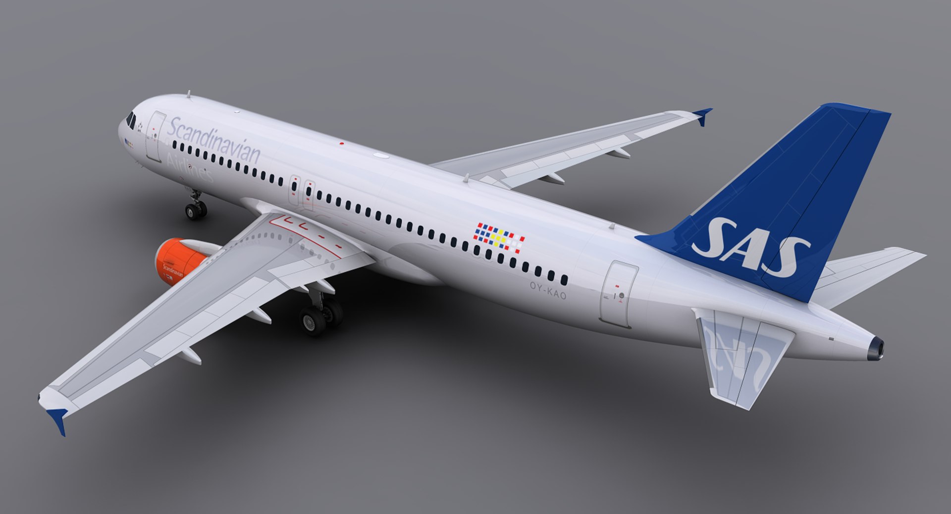 A320 Sas 3d Model