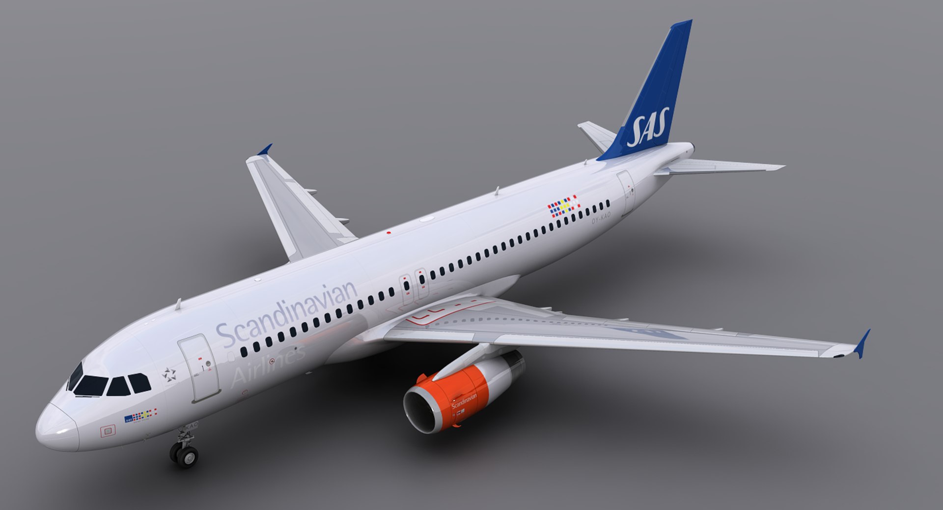 A320 Sas 3d Model