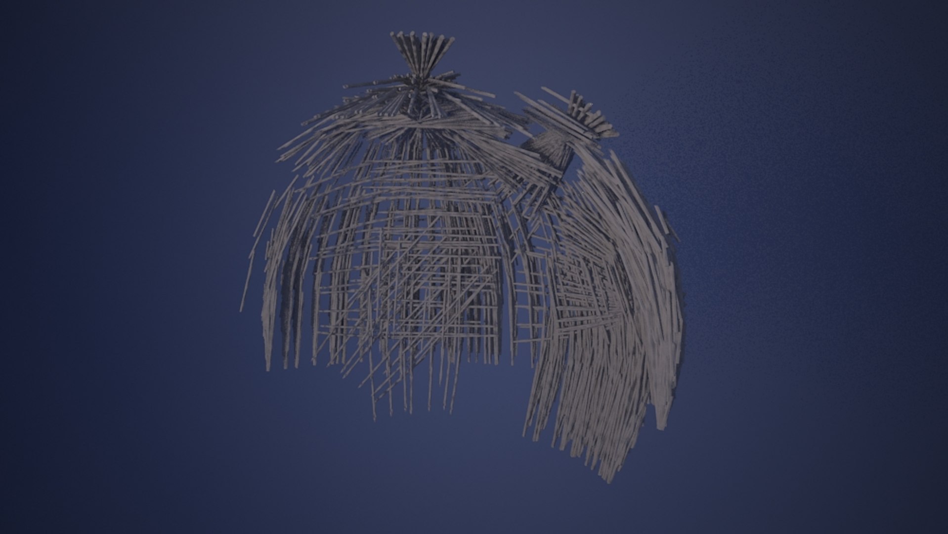 wool ball 3d model