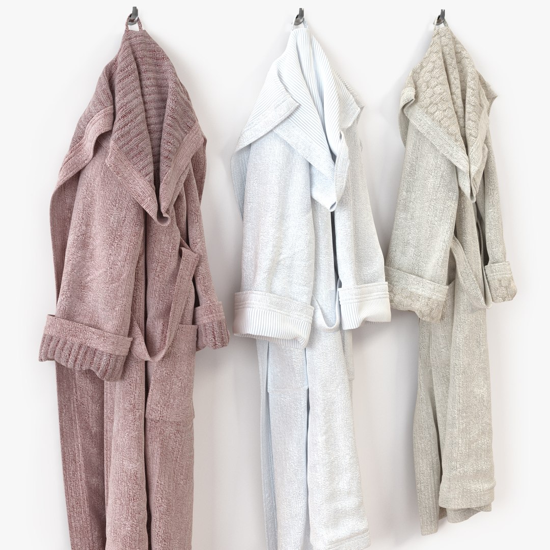 3d Model Bathrobe Bath