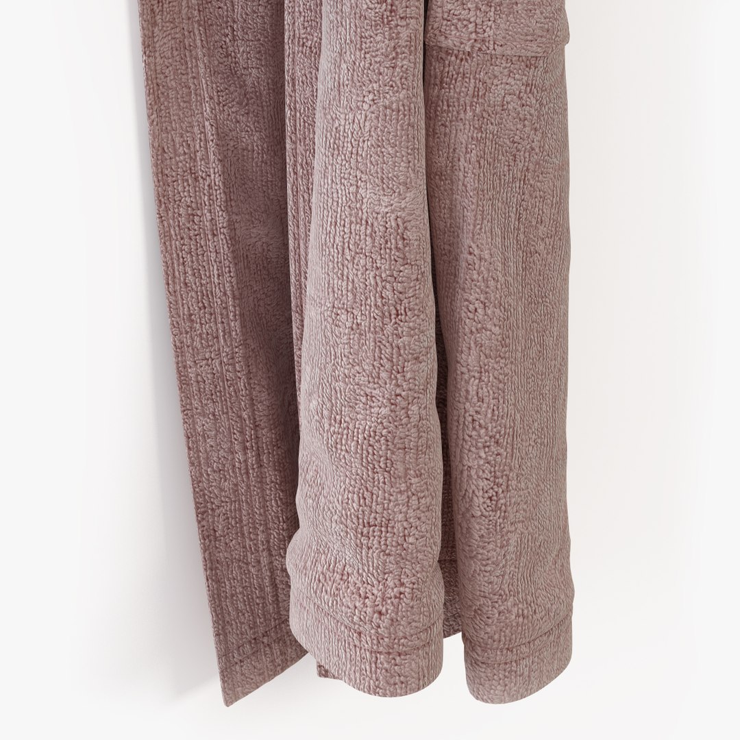 3d Model Bathrobe Bath