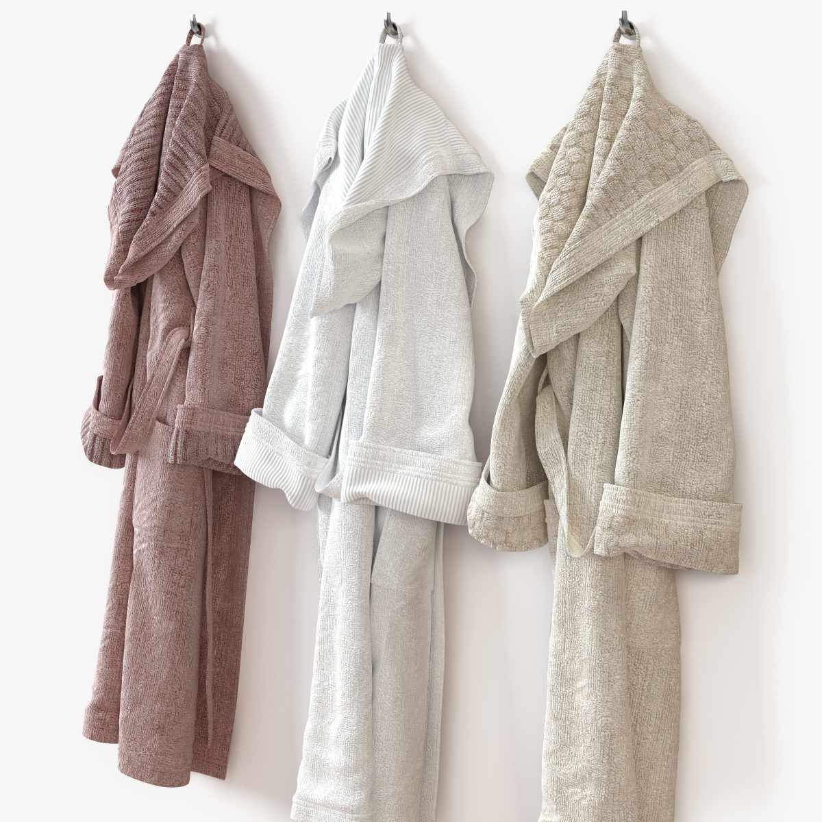 3d model bathrobe bath