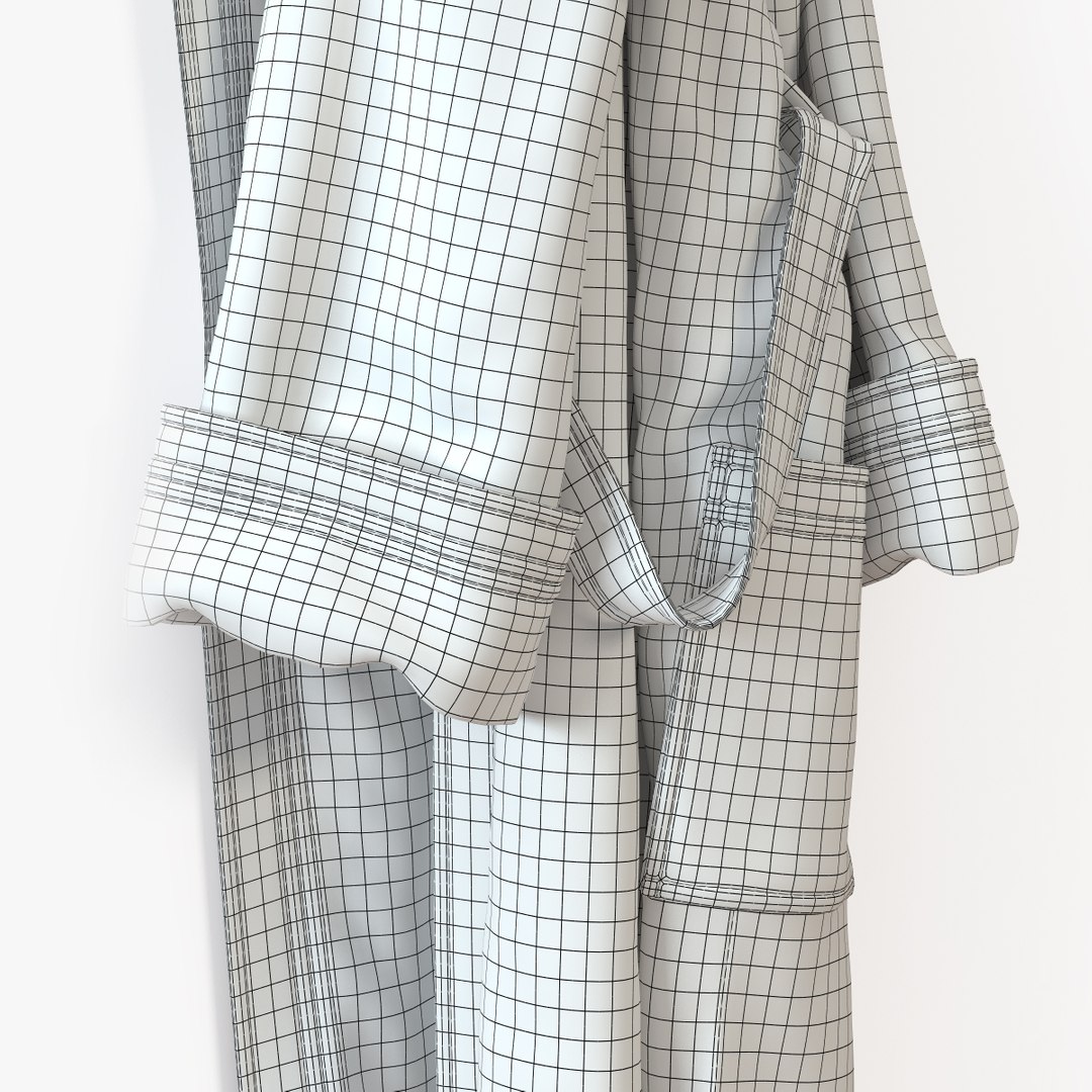 3d Model Bathrobe Bath