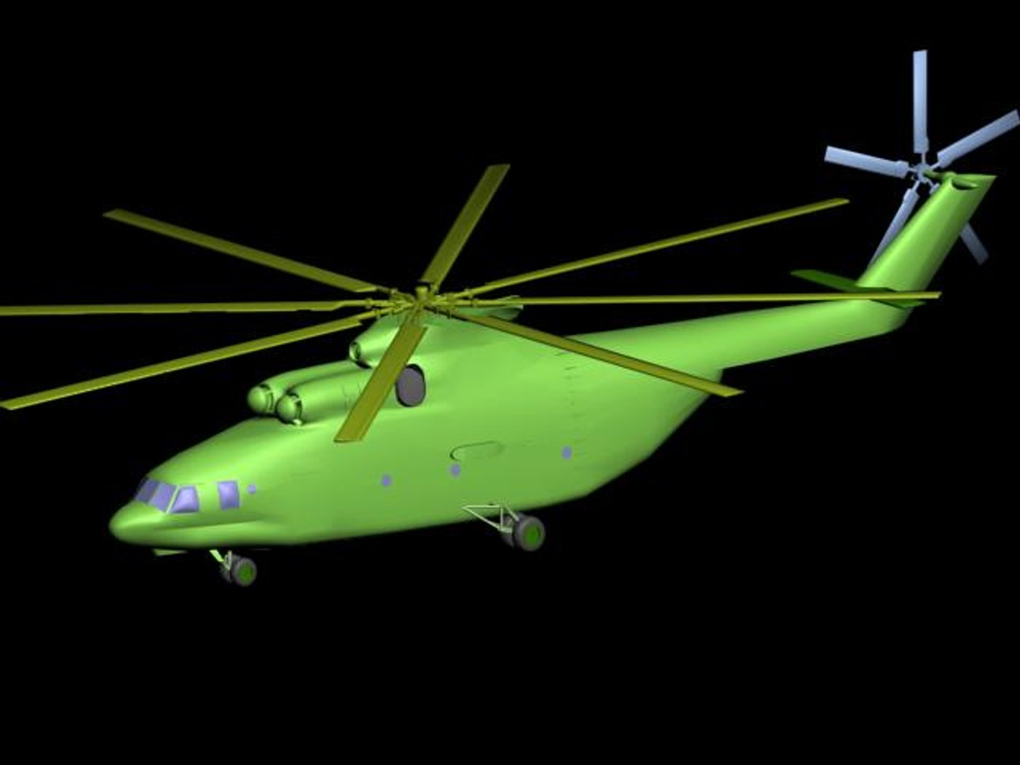 Free Mi-26 3d Model