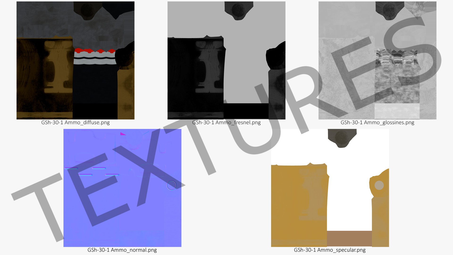 Cartridge For Gryazev-Shipunov GSh-30-1 3D Model - TurboSquid 2186000