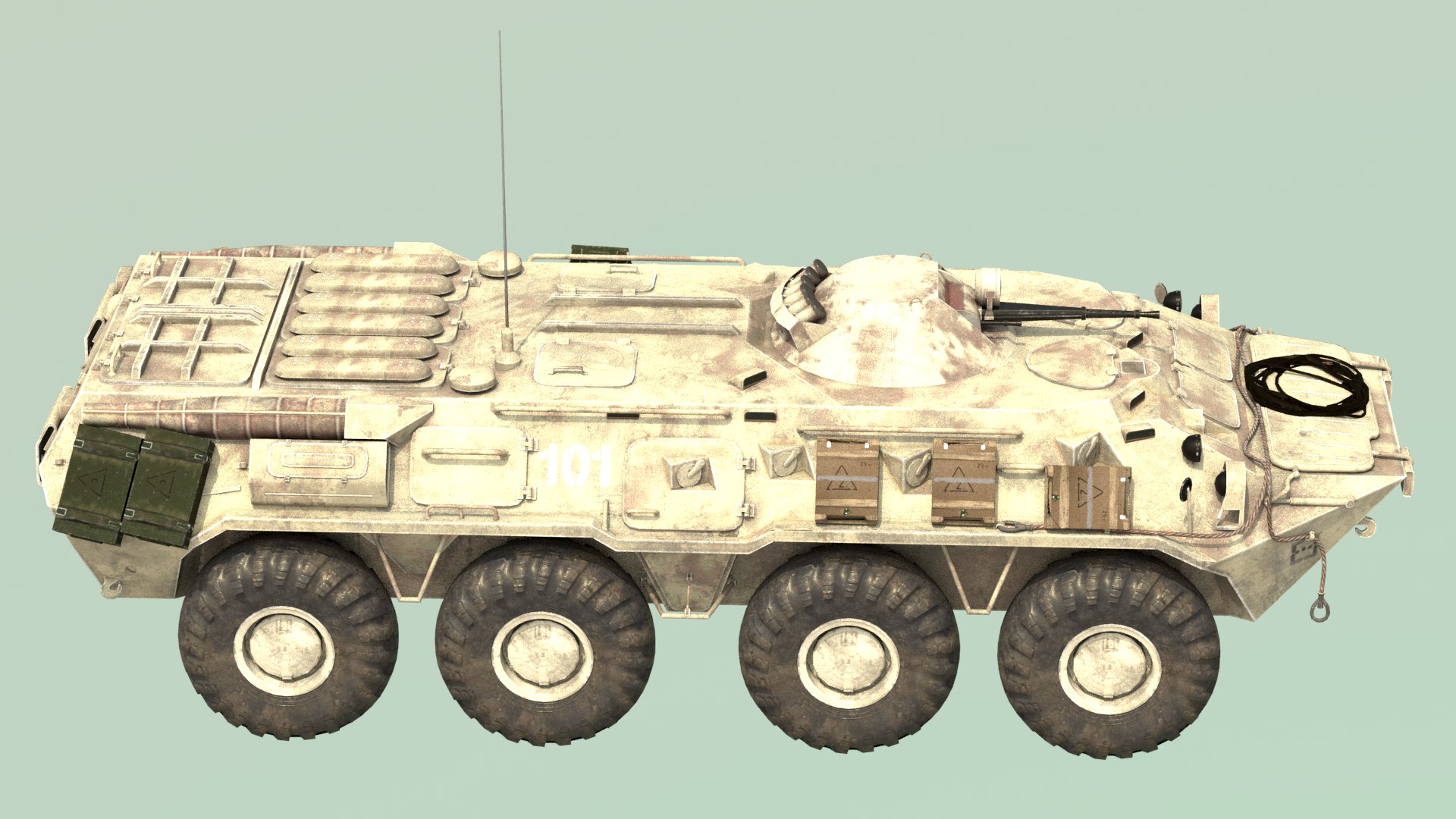 3D Model BTR 80 - TurboSquid 2085416