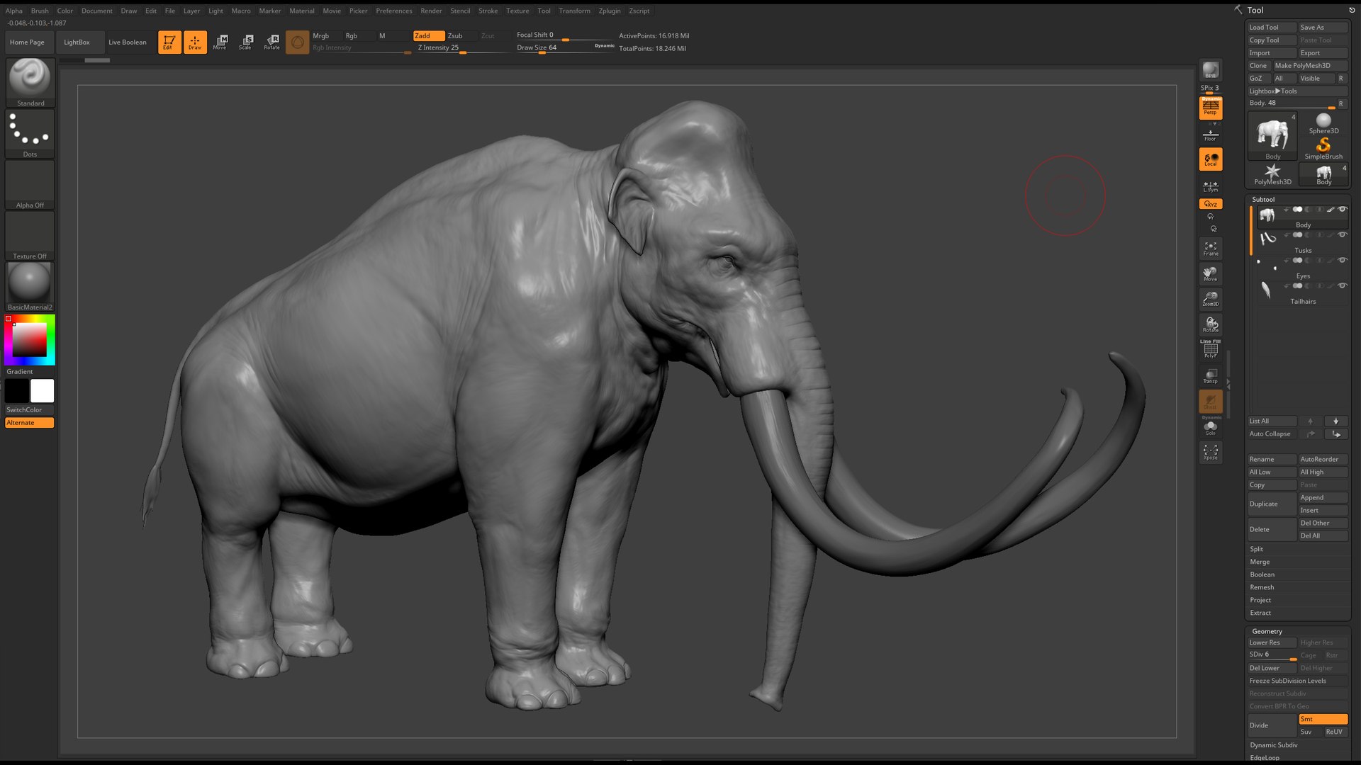 3D Mammoth Basemesh - TurboSquid 1422167