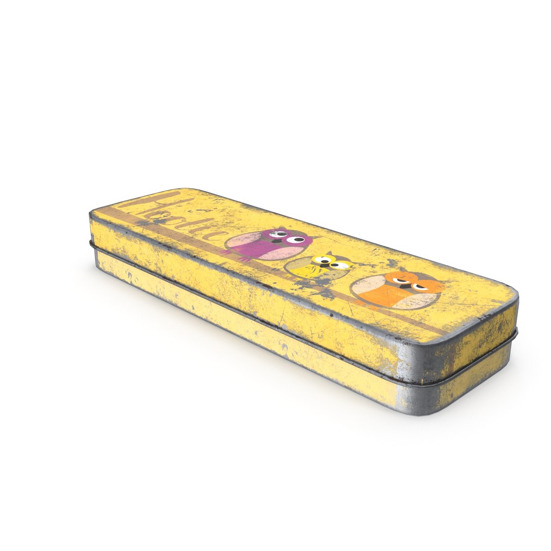 3D photo real pencil case model - TurboSquid 1149830