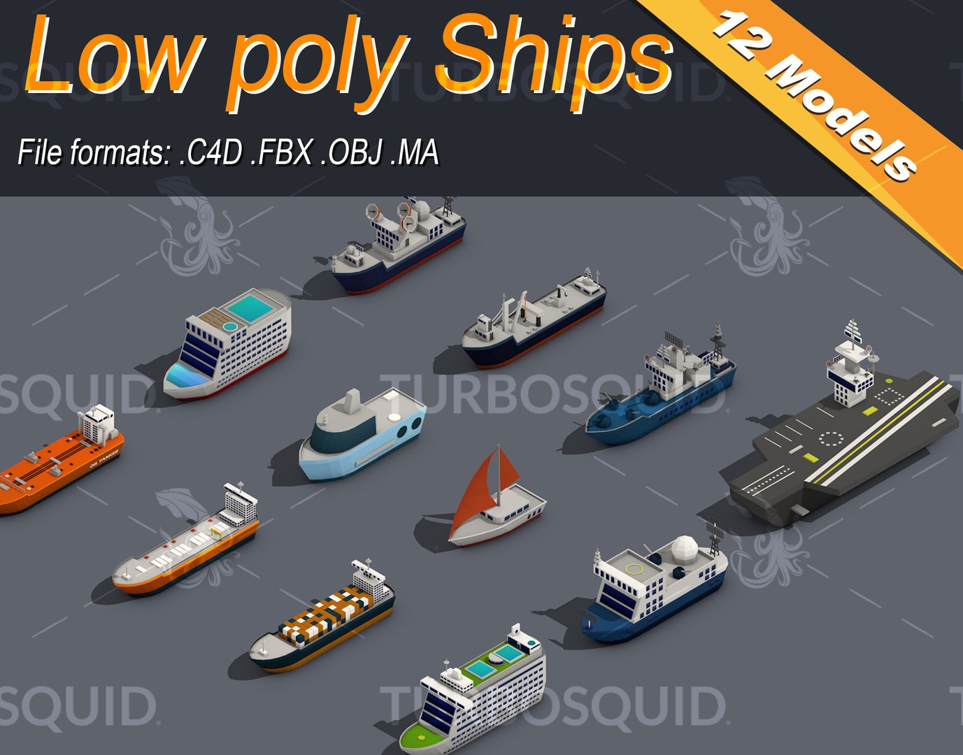 Low Poly Ships Pack 01 Isometric Low-poly 3D Model 3D - TurboSquid 1719551