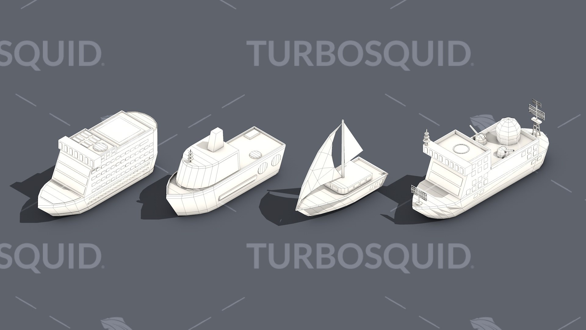 Low Poly Ships Pack 01 Isometric Low-poly 3D Model 3D - TurboSquid 1719551