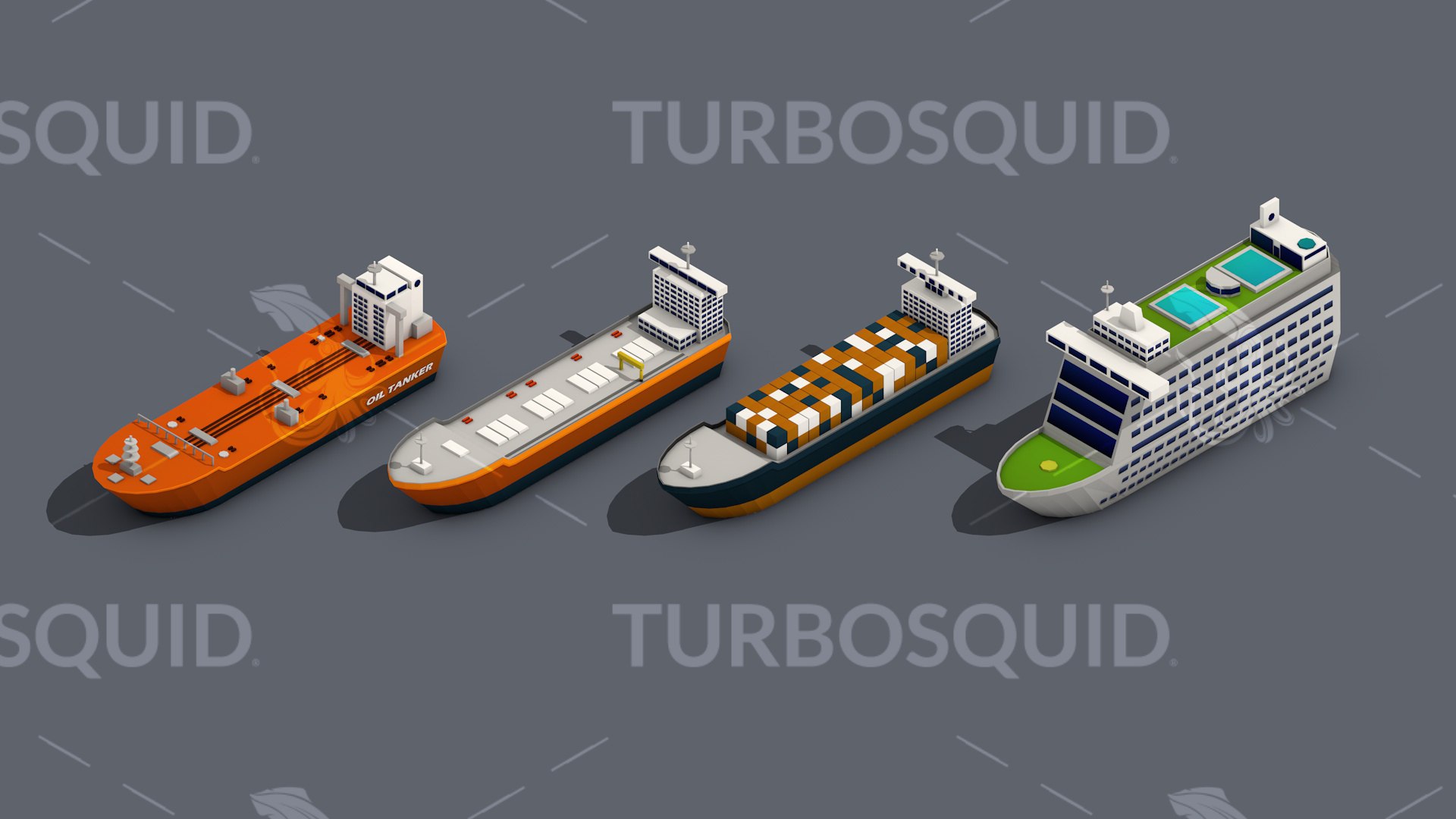 Low Poly Ships Pack 01 Isometric Low-poly 3D Model 3D - TurboSquid 1719551