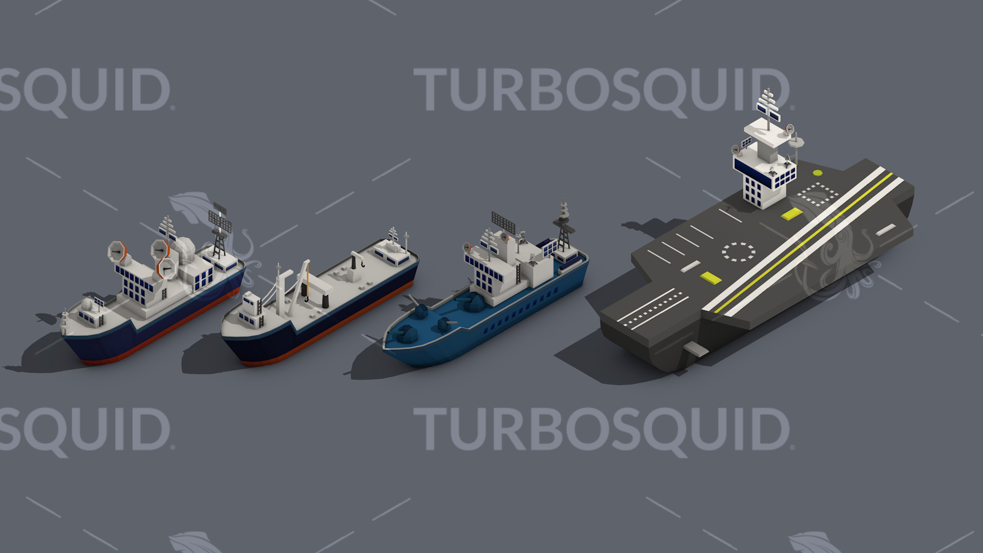 Low poly Ships pack 01 Isometric Low-poly 3D model 3D - TurboSquid 1719551