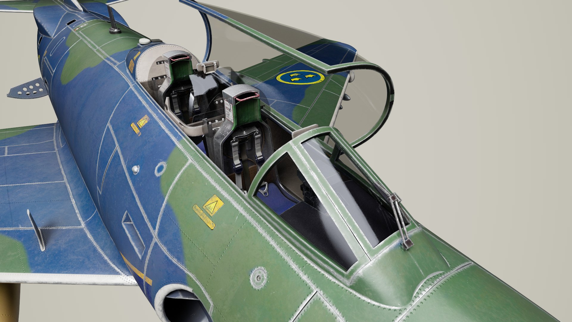 3D Saab J32 Lansen - TurboSquid 2156075