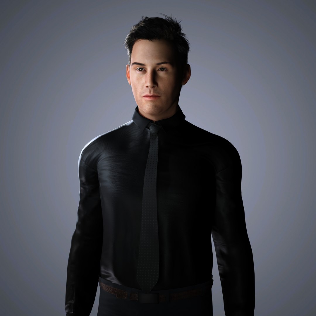 3D Keanu Reeves Character 3D Model Low-poly - TurboSquid 2294656
