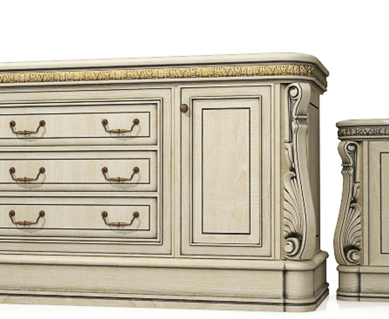 3d model classical commode