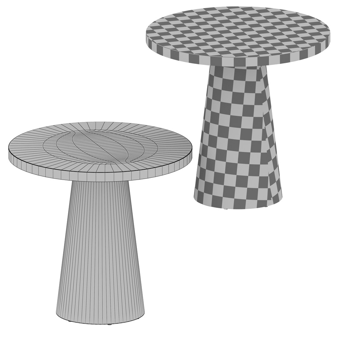 3D dining table willy white model - TurboSquid 1713847