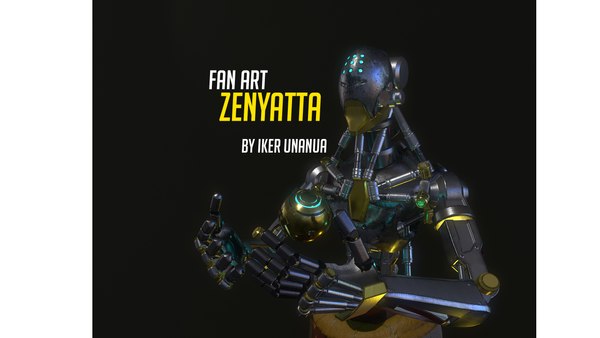 3D overwatch zenyatta model - TurboSquid 1370378