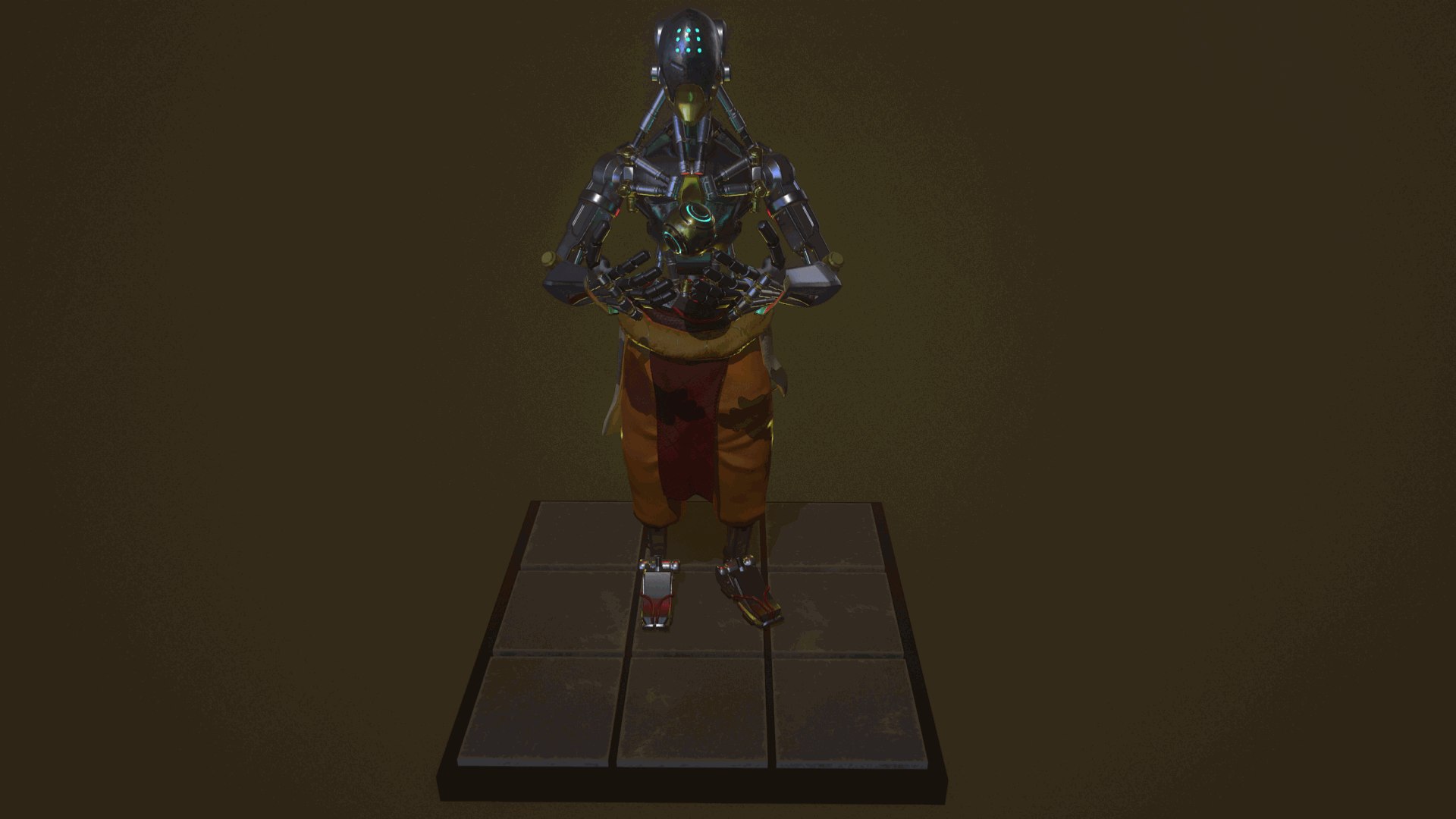 3D Overwatch Zenyatta Model - TurboSquid 1370378