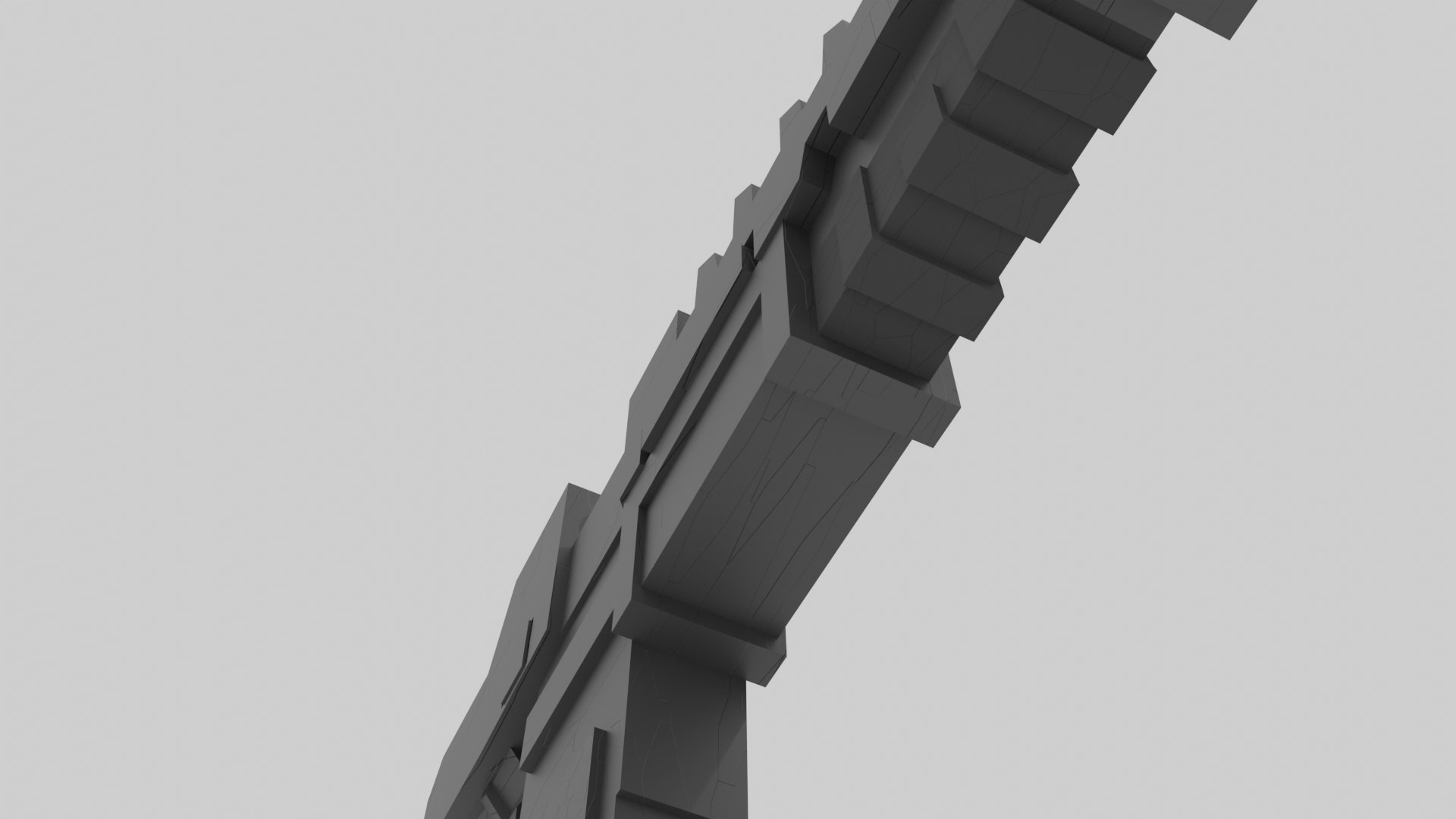 Sc-fi low-poly assault gun 3D model - TurboSquid 2173223