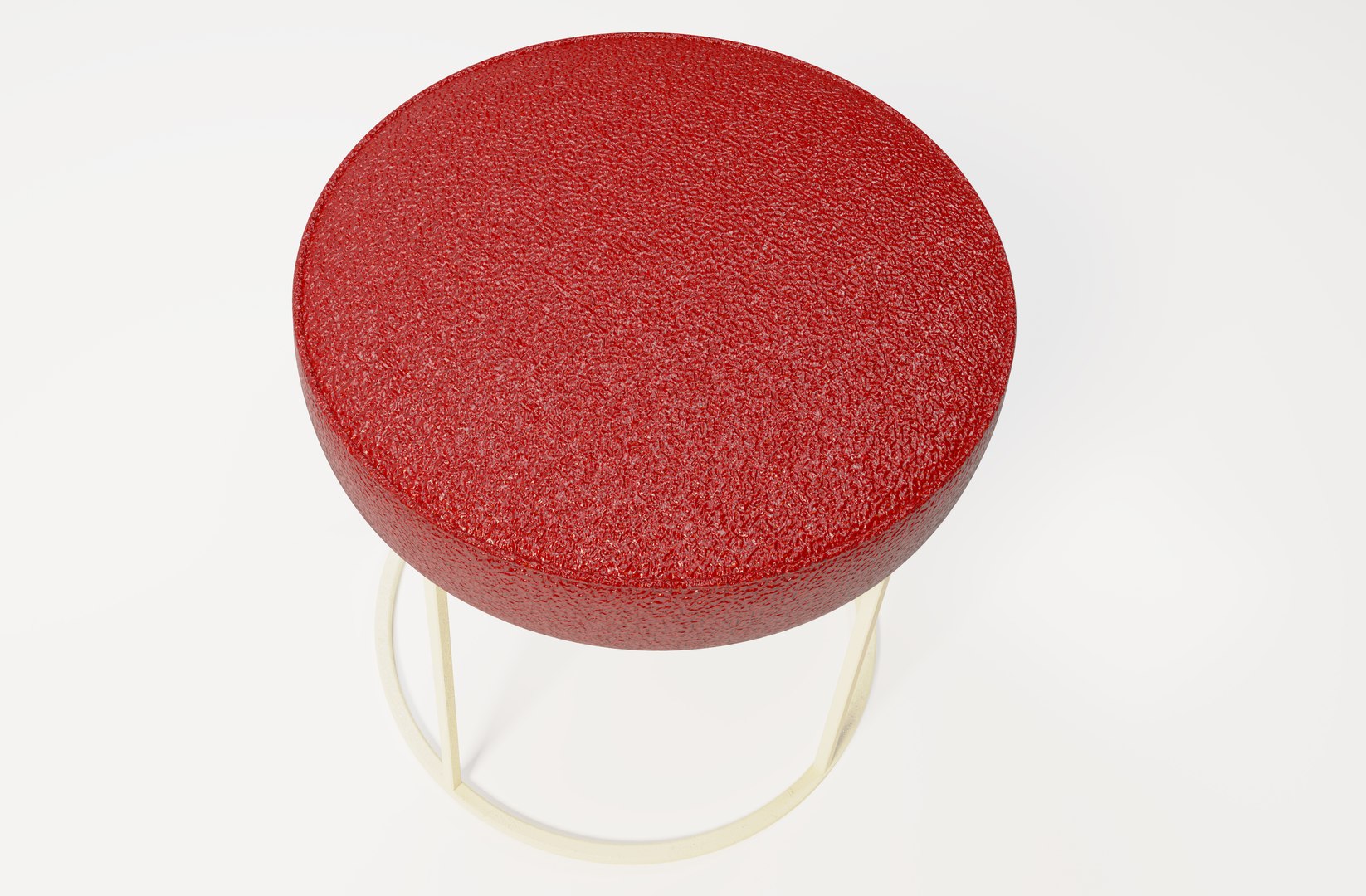 3D model Round Leather Stool - TurboSquid 1964875