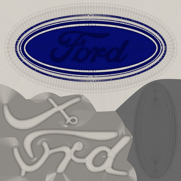 modelo 3d Ford Logo - TurboSquid 2096471