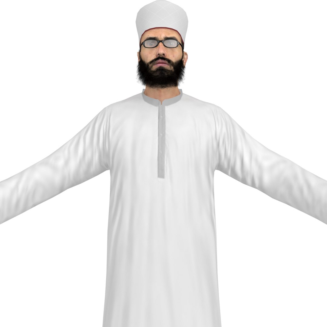 3D Model Muslim Priest - TurboSquid 1279410